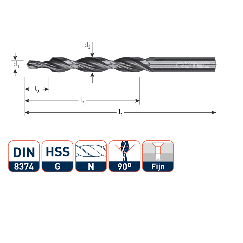 HSS G Meerf boor 90 Fijnp Supplier Expert
